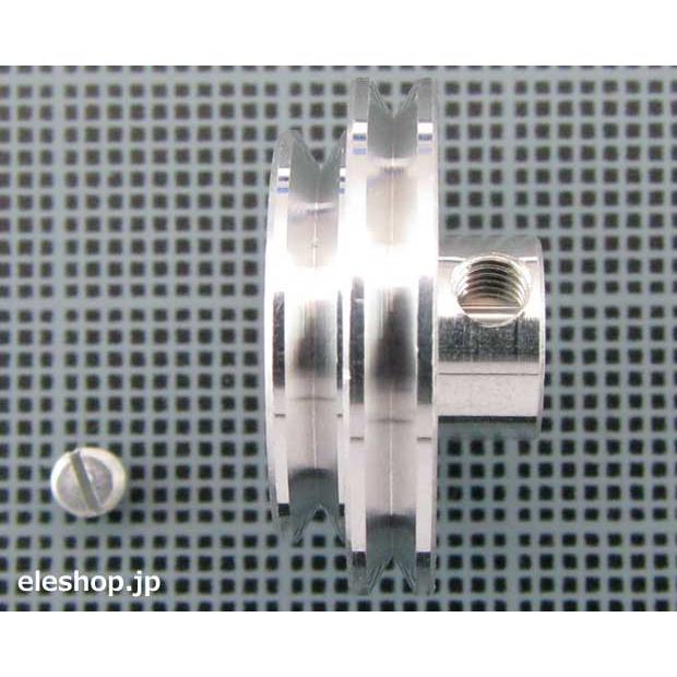 2678(1240) 輪ゴム用Wプーリー(L) 3mm穴 : 共立電子産業 Yahoo!店 - 通販 - Yahoo!ショッピング