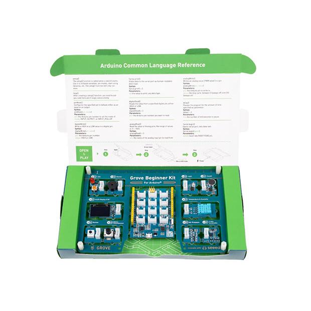 110061162 Grove Beginner Kit for Arduino - All-in-one Compatible Board with 10 Sensors and 12 ...