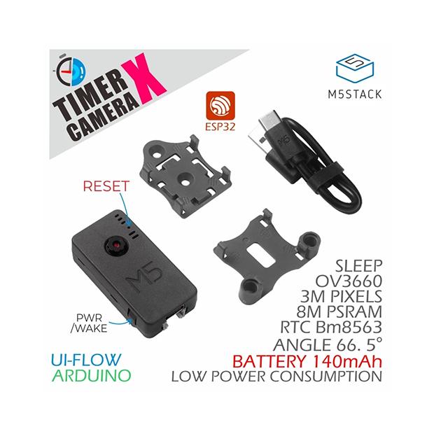 M5STACK-U082-X ESP32 PSRAM Timer Camera X (OV3660) : 共立電子産業 Yahoo!店 - 通販 - Yahoo!ショッピング