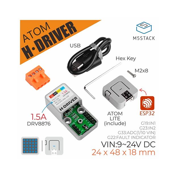 M5STACK-K050 ATOM DRV8876搭載Hブリッジモータードライバキット : 共立電子産業 Yahoo!店 - 通販 - Yahoo!ショッピング