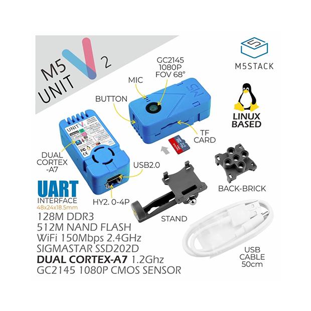 M5STACK-U078-D M5Stack UnitV2 AI カメラ（SSD202D） : 共立電子産業 Yahoo!店 - 通販 - Yahoo!ショッピング