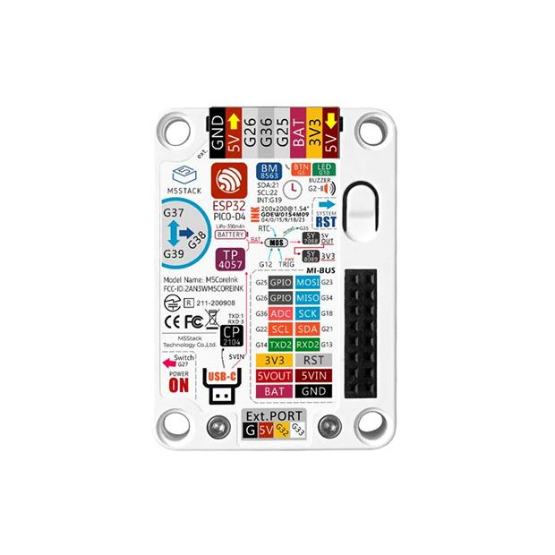 M5STACK-K048 M5Stack CoreInk 開発キット (1.5インチ Einkディスプレイ) :M3B316:共立電子産業 Yahoo!店 - 通販 - Yahoo!ショッピング