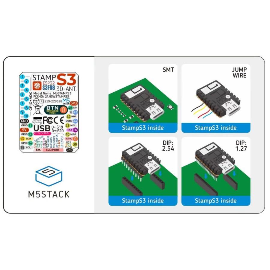 M5STACK-S007 M5Stamp S3 : 共立電子産業 Yahoo!店 - 通販 - Yahoo!ショッピング