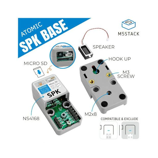 M5STACK-A098 NS4168搭載 ATOMICスピーカーベース : 共立電子産業 Yahoo!店 - 通販 - Yahoo!ショッピング