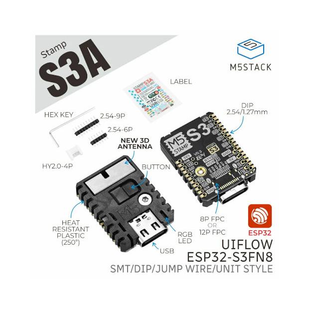 M5STACK-S007-V033 M5STACK M5Stamp ESP32S3A : 共立電子産業 Yahoo!店 - 通販 - Yahoo!ショッピング