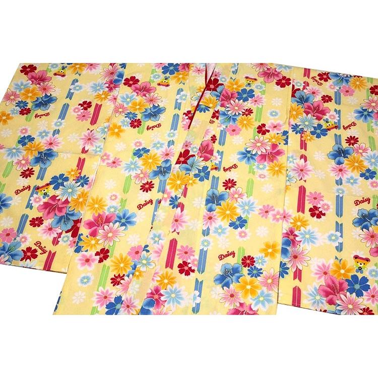 七五三 7歳 着物 女の子 新品 デイジーラヴァーズ DAISY LOVERS 花柄 金彩加工 クリームイエロー 四つ身 : 京きもの 和楽屋 ...
