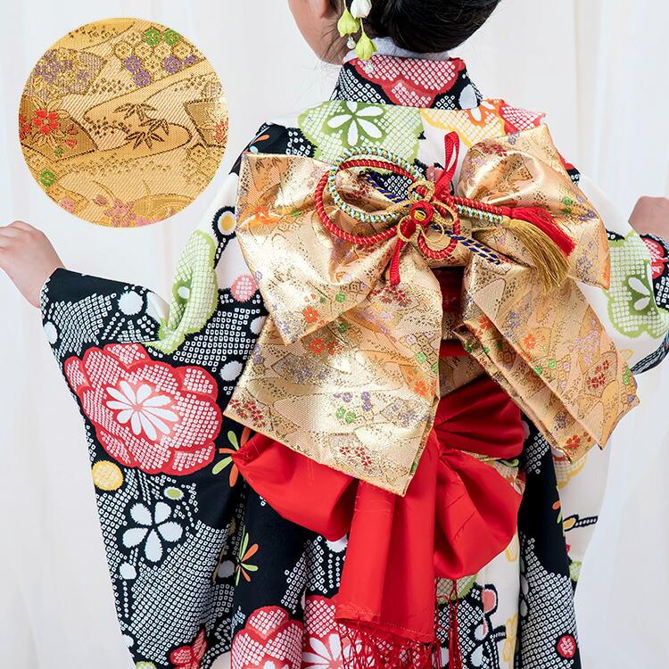 七五三 着物 7歳 女の子 フルセット 四つ身 753 七歳 7才 子供 キッズ 四ツ身 セット 七五三参り お正月 雛祭り 結び帯 箱せこ 前撮り 販売 購入 黒 ブラック : 京都みさやま ...