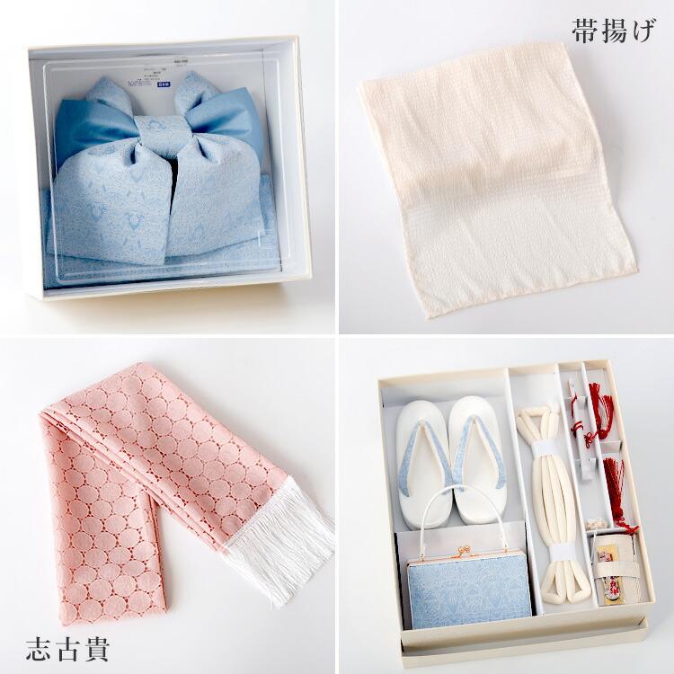 白地に小花と小鳥 結び帯セット 着物 フルセット 高級 モダン かわいい のし対応 7歳 女の子 子供 箱せこセット 草履バッグ 洋柄 花柄 花束 小鳥 白/赤/水色 : 京都みさやま店 ...