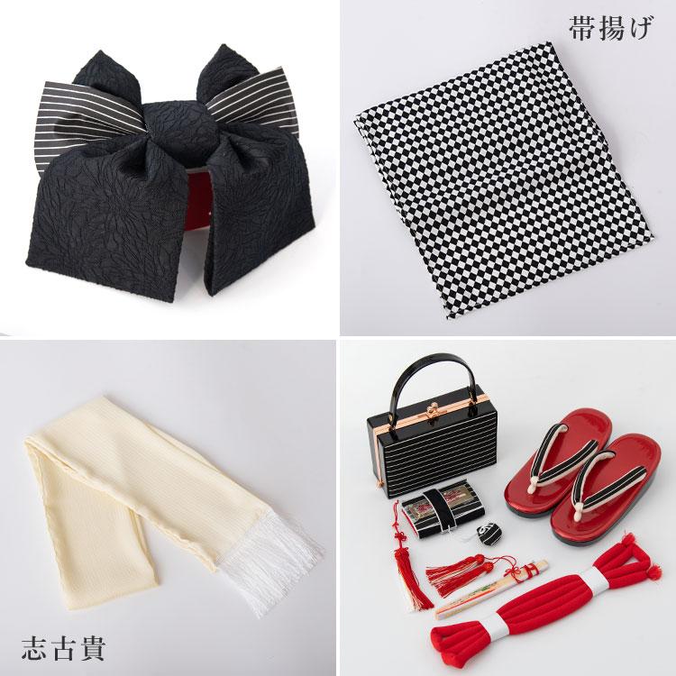 七五三 着物 7歳 女の子 フルセット 四つ身 753 七歳 7才 子供 四ツ身 セット 七五三参り お正月 雛祭り 結び帯 箱せこ 前撮り 販売 購入 生成り地に紫菊尽くし :2033 ...