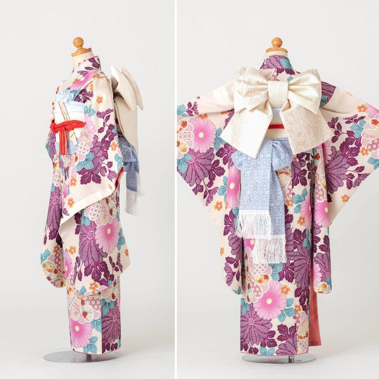 七五三 着物 7歳 四つ身セット(結び帯セット) 女の子 15点フルセット 着付けマニュアル付き HAP7 : 京都みさやま店 - 通販 - Yahoo!ショッピング