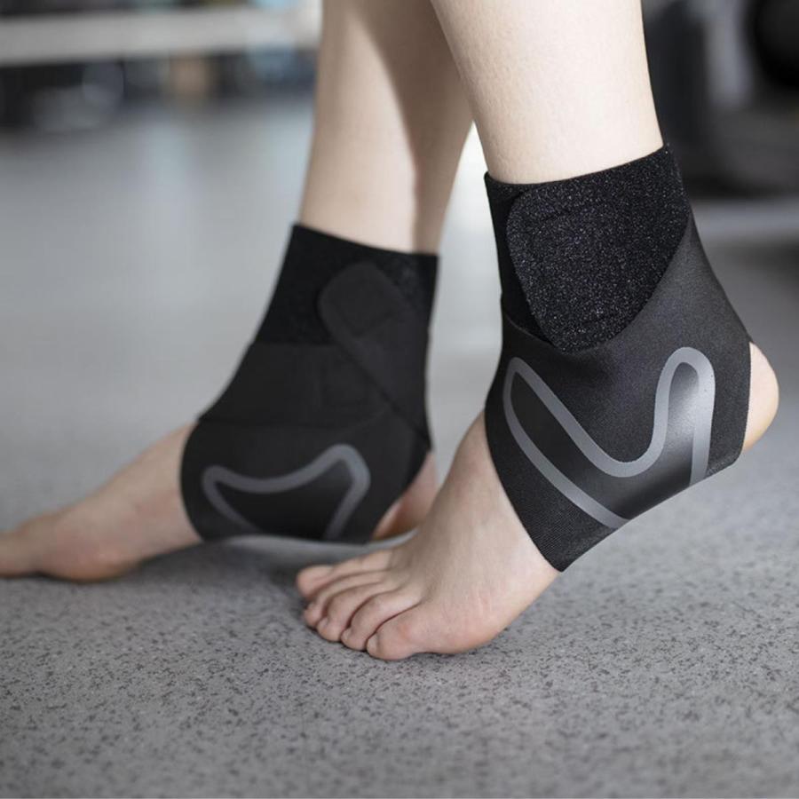 足首サポーター 薄手 左右別 1足 スポーツ 捻挫 固定 足首用 サポーター テーピング 速乾 ラップ巻き ブラック BREAKIST ブレイキスト :ta037:BREAKIST Yahoo ...