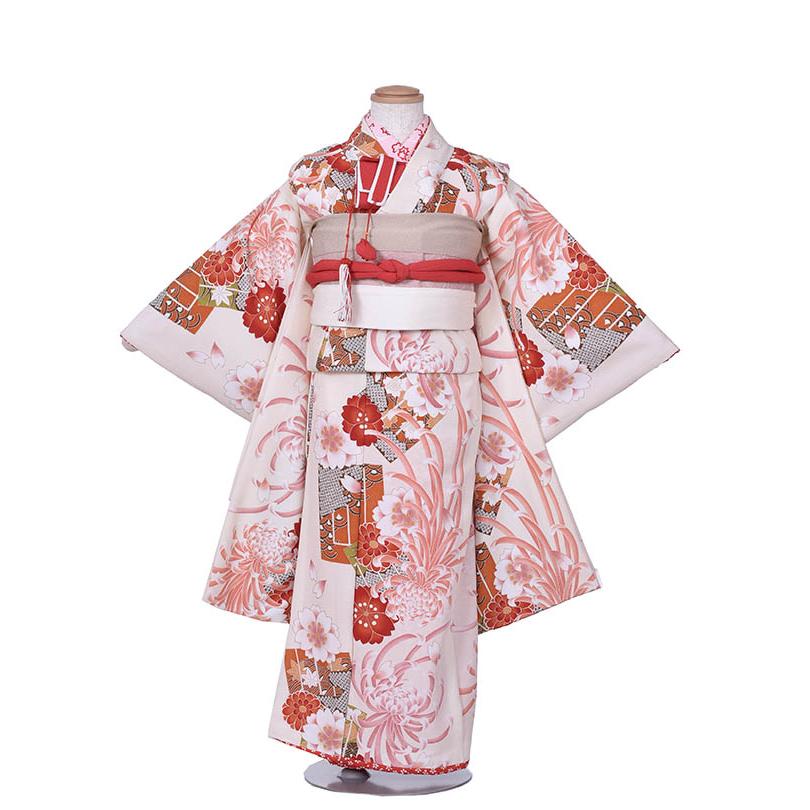 七五三レンタル 七五三 着物 7歳 女の子 フルセット レンタル 7歳女児 白乱菊 115cm~125cm 子供 お祝い キッズ 貸衣装 お正月 新品足袋プレゼント 往復送料無料 : レンタル ...