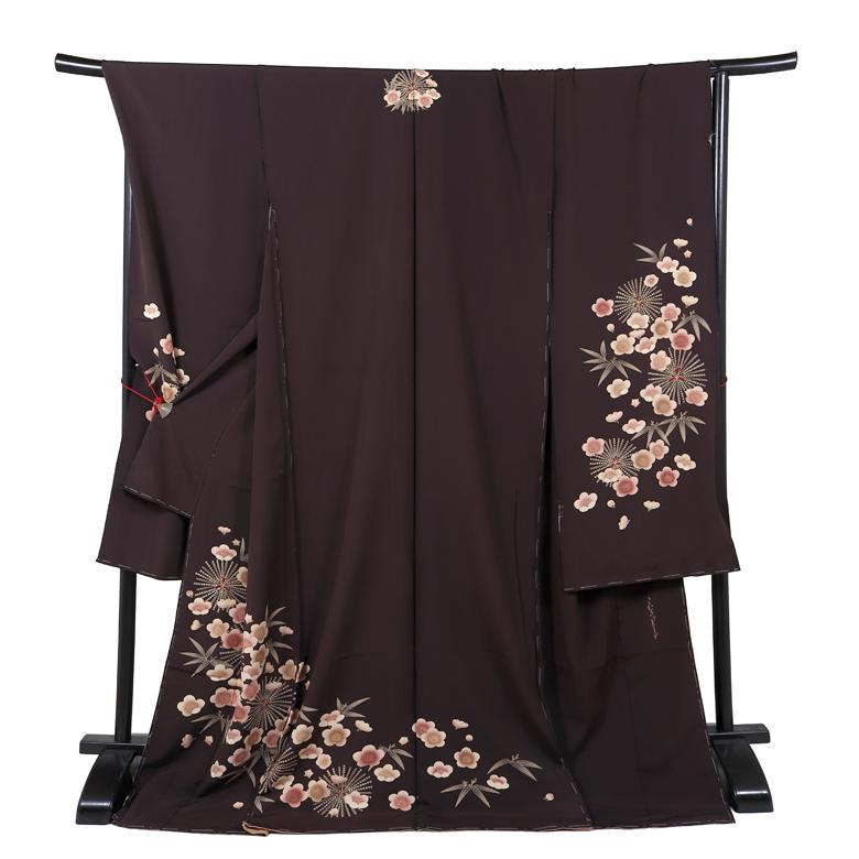 振袖レンタル 茶色 ブラウン セミオーダー 成人式 フルセット 結婚式 結納 卒業式 振袖 レンタル 二十歳 振り袖 モダン こむさでもーど ...