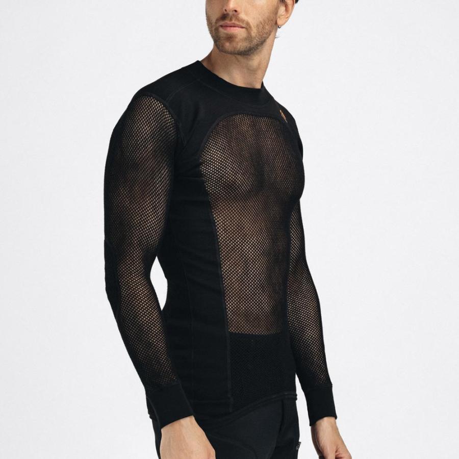 ACLIMA WOOLNET CREW NECK アクリマ メリノウールクルーネック メッシュネックシャツ インナーウェア : サイクル ...