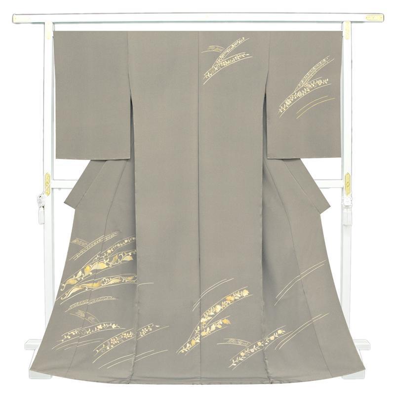 ※記念感謝祭【仕立無料】京都本加工手描き、本金、刺繍仕様特撰生地訪問着「お茶の心」（10011018） : 京都かもがわヤフー店 - 通販 ...