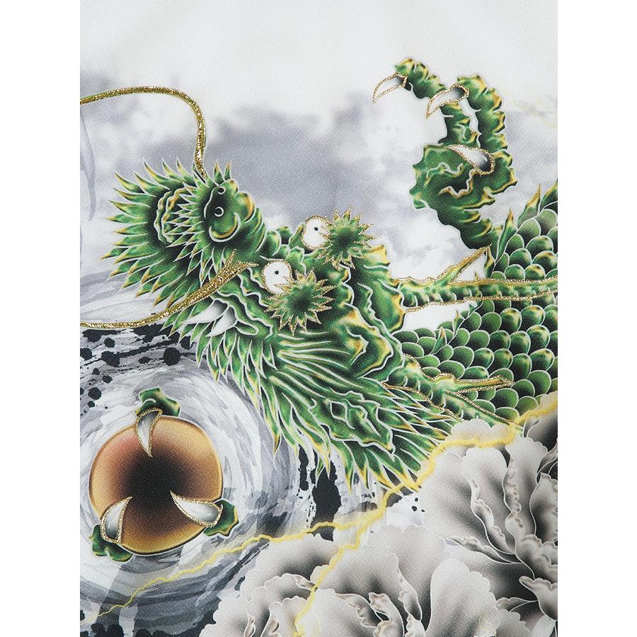 お宮参り レンタル着物 産着 男の子初着 B254 白地 龍 牡丹 : 京都きくやネットYahoo!店 - 通販 - Yahoo!ショッピング