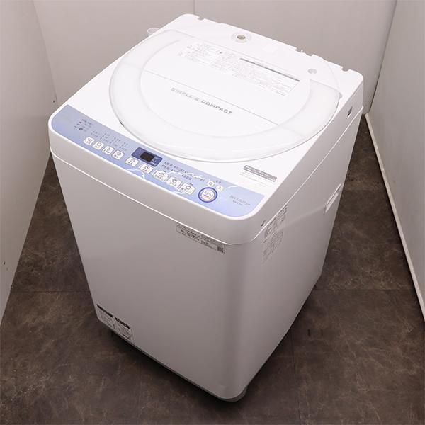 SHARP 中古 洗濯機 シャープ 2〜3人分 7.0kg コンパクト 新品ごみ取りネット 予約機能 風乾燥 送料込み特価品 現品限り ES-T711-W SB08-022 : 京都 芹川 ...