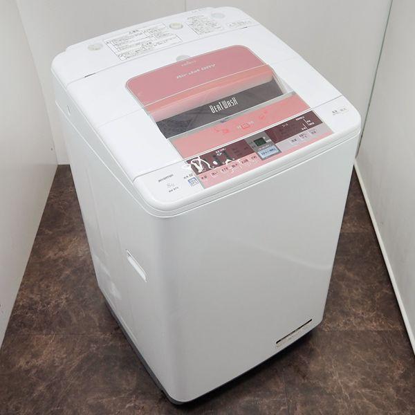 中古/SGB-BW8TVP/洗濯機/8.0kg/HITACHI/日立/BW-8TV-P/エアジェット乾燥/選べる洗濯コース/2015年モデル/らくらく設置配送商品 :SGB-BW8TVP:京都 ...