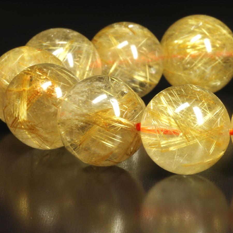 半額 創業祭 50％OFF タイチンルチル ブレスレット 黄金の輝きが美しい 17ミリ 一点物 GTR27 【大開運セット】 ギフト 父の日 ...