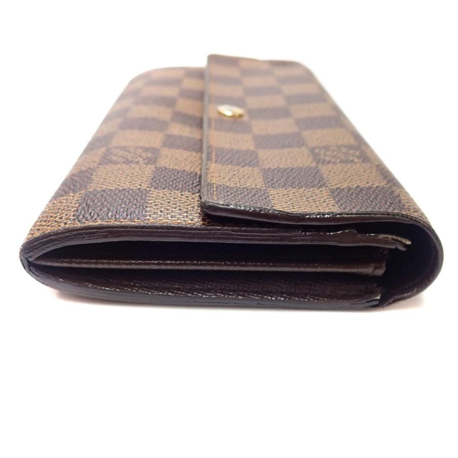 LOUIS VUITTON ルイ・ヴィトン N6172 ポルトフォイユ・サラ 長財布（小銭入れあり） ダミエキャンバス レディース 中古 ...