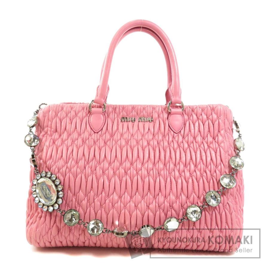 miu MIUMIU ミュウミュウ RN0958 ナッパ クリスタル 2way miu MIUMIU ミュウミュウ RN0958 ナッパ クリスタル 2way