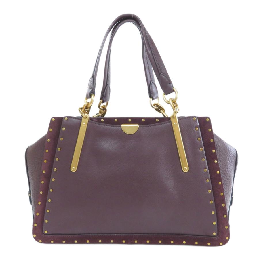 COACH コーチ 35617 ドリーマー ウィズ リベット 2WAY ハンドバッグ カーフ レディース 中古 : 25917106 ...