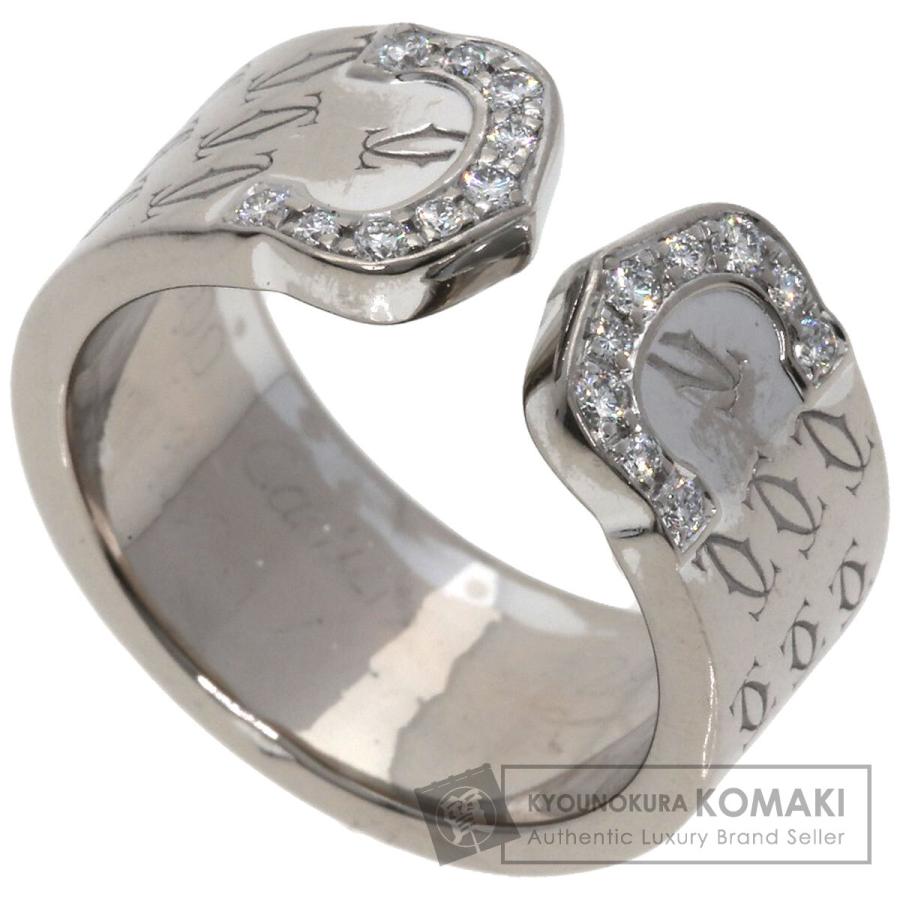 Cartier CARTIER カルティエ 2Cリング ダイヤモンド 2000年 クリスマス限定 #48 リング・指輪 K18ホワイトゴールド ...