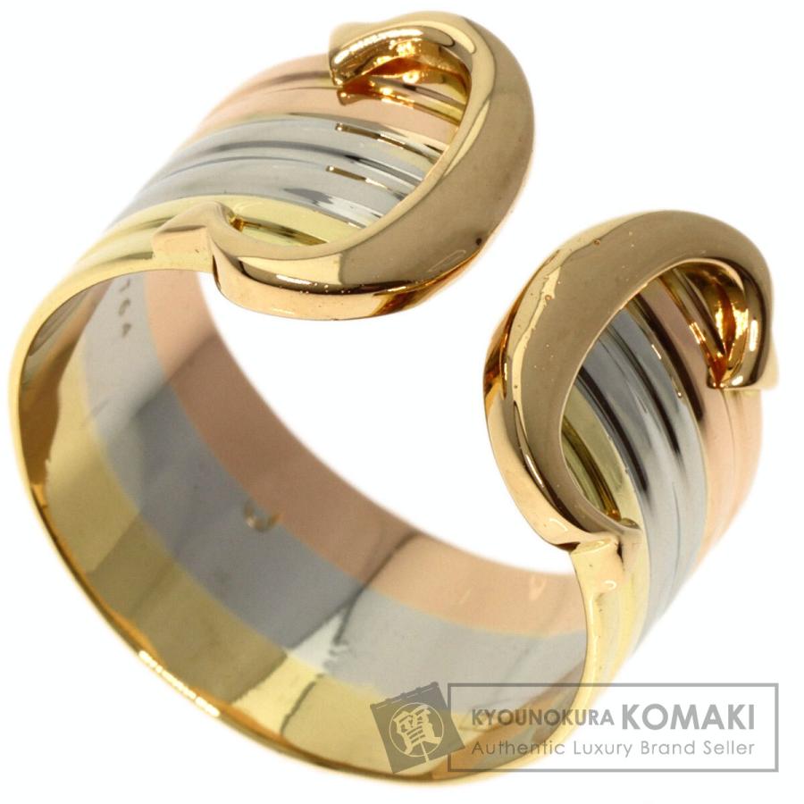 Cartier CARTIER カルティエ 2C LM #55 スリーカラー リング・指輪 K18イエローゴールド レディース 中古 ...
