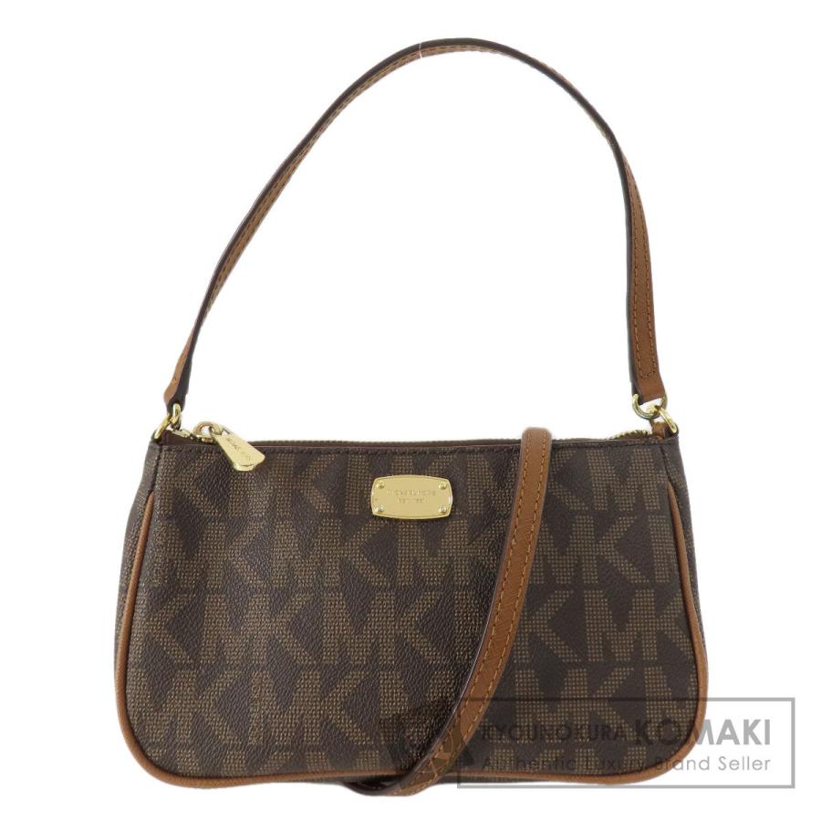 マイケルコース Michael Kors  MKシグネチャー 2WAY  ハンドバッグ PVC レディース  中古 MICHAEL KORS（マイケルコース） MKシグネチャー 2WAY ハンドバッグ