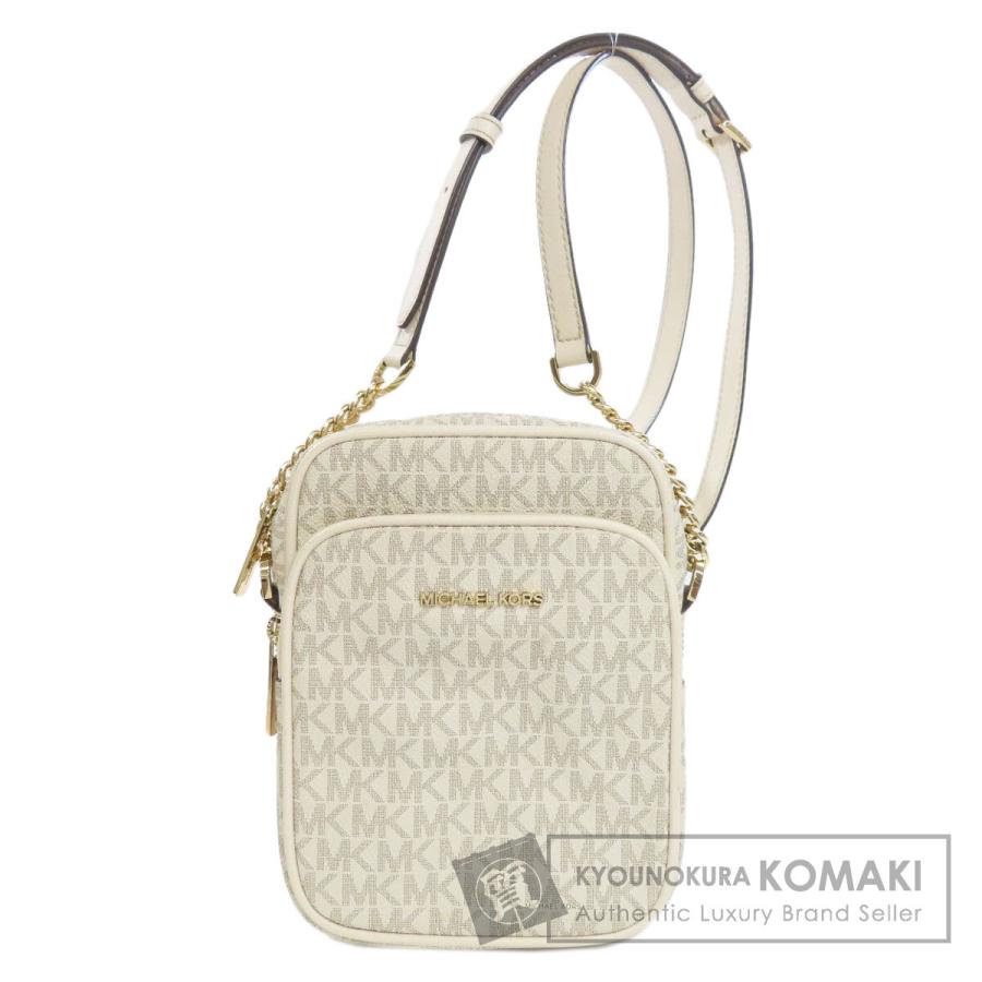 マイケルコース Michael Kors  MKシグネチャー  ショルダーバッグ PVC レディース  中古 MICHAEL KORS（マイケルコース） MKシグネチャー ショルダーバッグ PVC