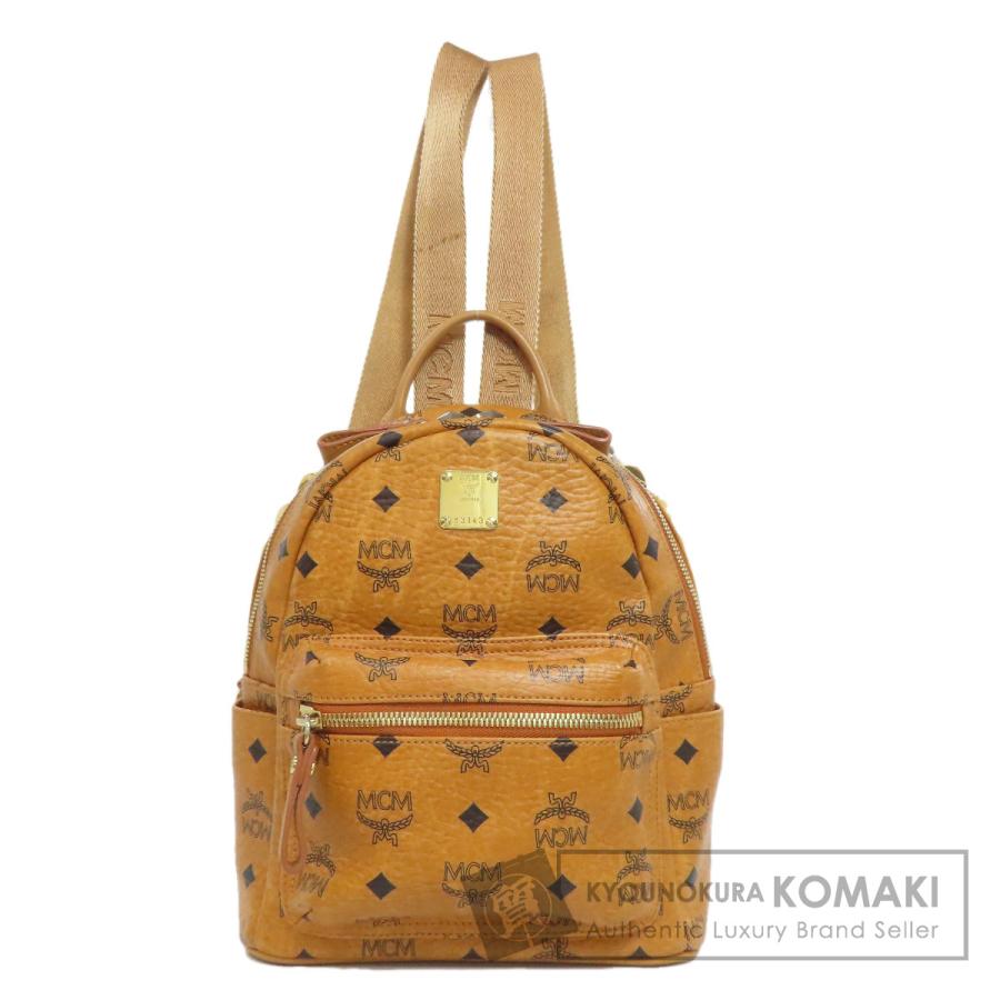 エムシーエム MCM  スタッズ  リュック・デイパック PVC レディース  中古 MCM エムシーエム スタッズ リュック・デイパック PVC レディース 中古