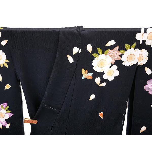 【セール】仕立て付き 正絹 振袖 フルセット32点 f-008 黒 ブラック 刺繍入 成人式 結婚式 卒業式 : f-008 : 京都うさぎ堂 ...