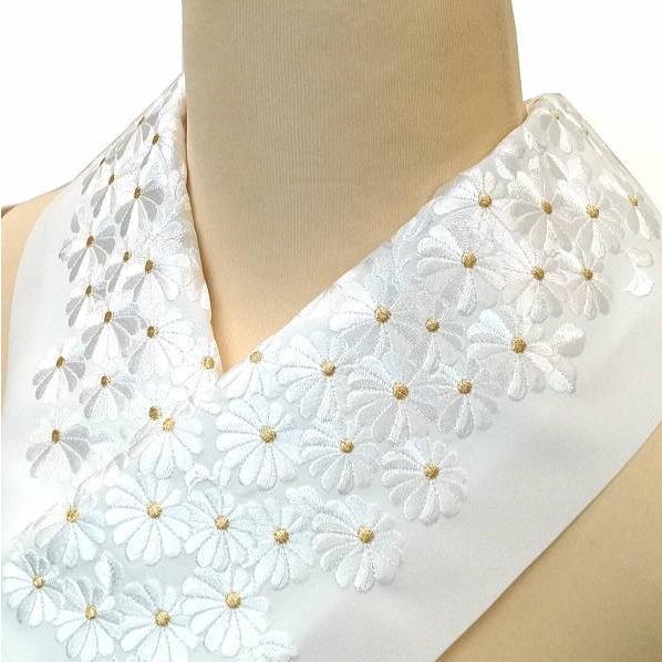 刺繍半衿 日本製 半襟 白地 he-319 メール便対応 振袖、訪問着などに :he-319:京都うさぎ堂 - 通販 - Yahoo!ショッピング