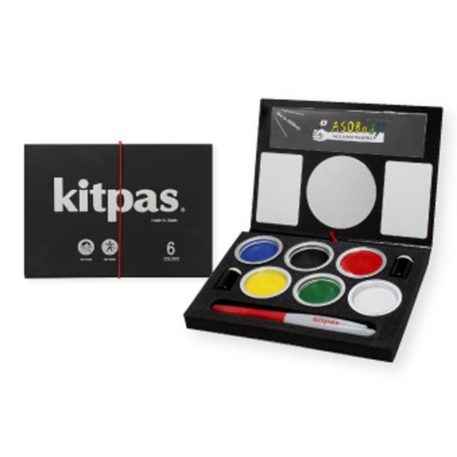 フェイス＆ボディペイント Kitpasキットパス ASOBodyあそボディ 6色パレット ASO-1 : 教材自立共和国ヤフーショップ - 通販 - Yahoo!ショッピング