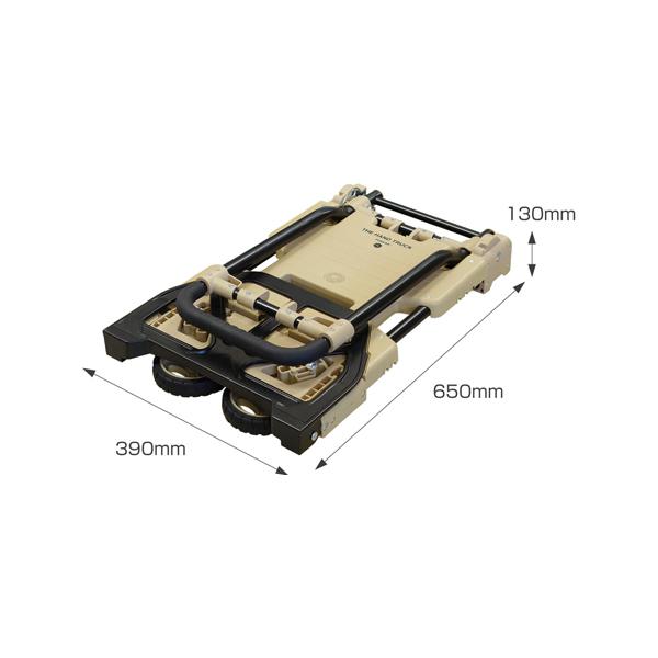 FUSKAR 折りたたみ式 台車 ハンドキャリー 2WAY ハンドル3段階調整 フック付ゴムロープ2本付属 収納簡単 202120 ...