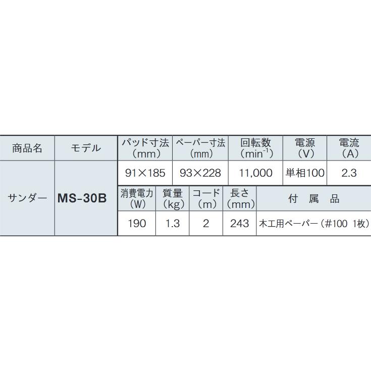 京セラ (リョービ) MYシリーズ サンダー 乾式 MS-30B 636452A : KanamonoYaSan KYS - 通販 - Yahoo!ショッピング