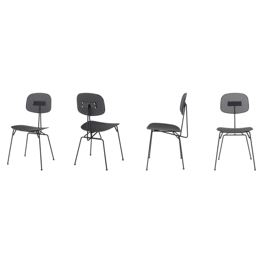 直送品 東谷 チェア 座面高44cm 2脚セット ブラック PC-681BK : pc-681bk-2set : KanamonoYaSan KYS - 通販 - Yahoo!ショッピング