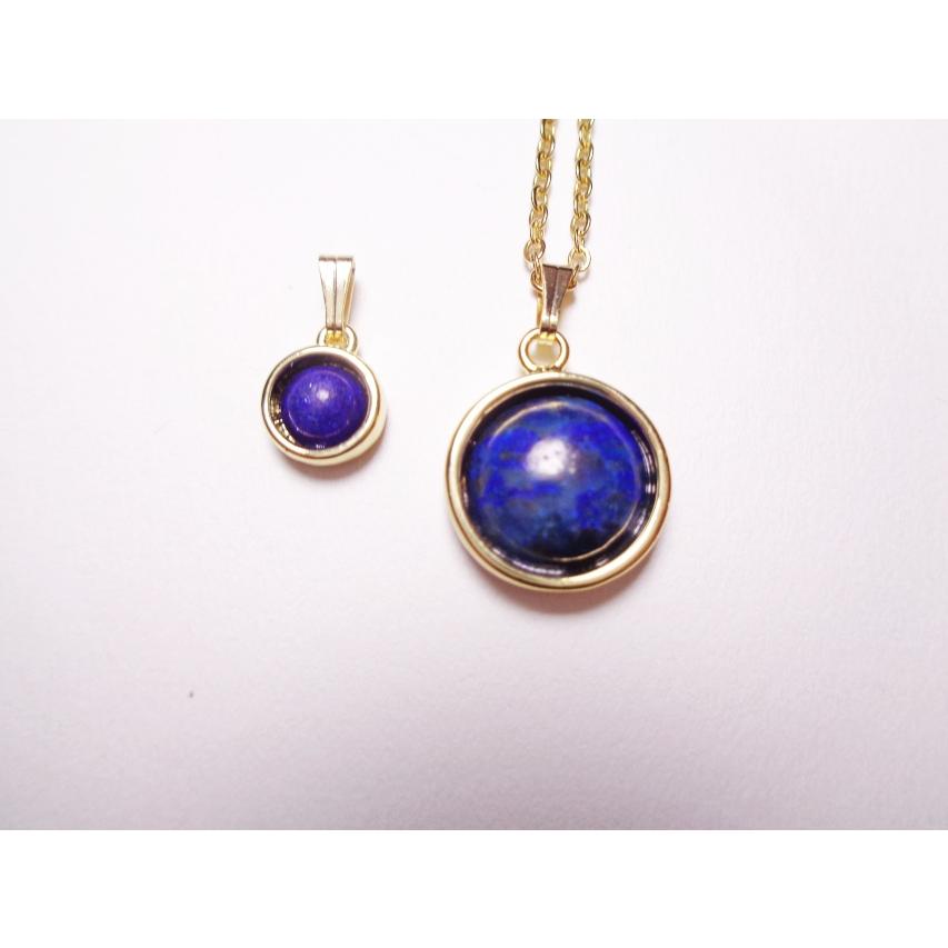 N055-RAP 天然石 ペンダント ネックレス ラピスラズリ 一粒 12mm サージカルステンレスチェーン 316 金属色ゴールド : Kytice2 - 通販 - Yahoo!ショッピング