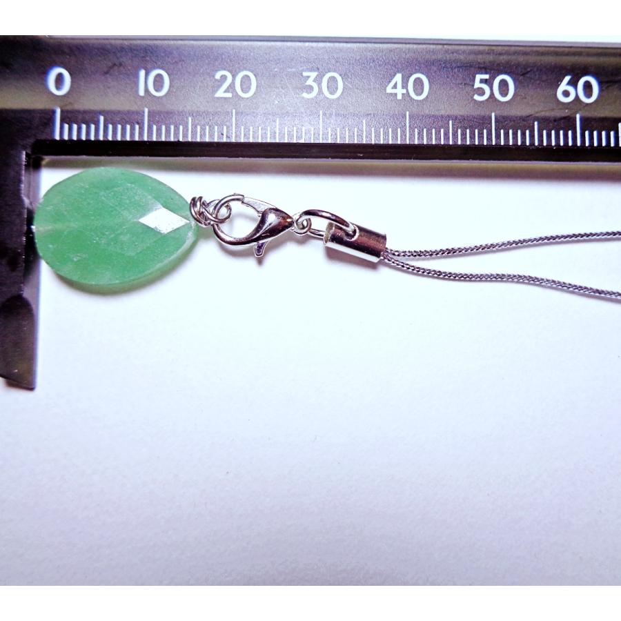 ST013-AVE-GD 天然石 ストラップ アベンチュリン グリーン スマホ 金属色シルバー :ST013-AVE-SV:Kytice2 ...