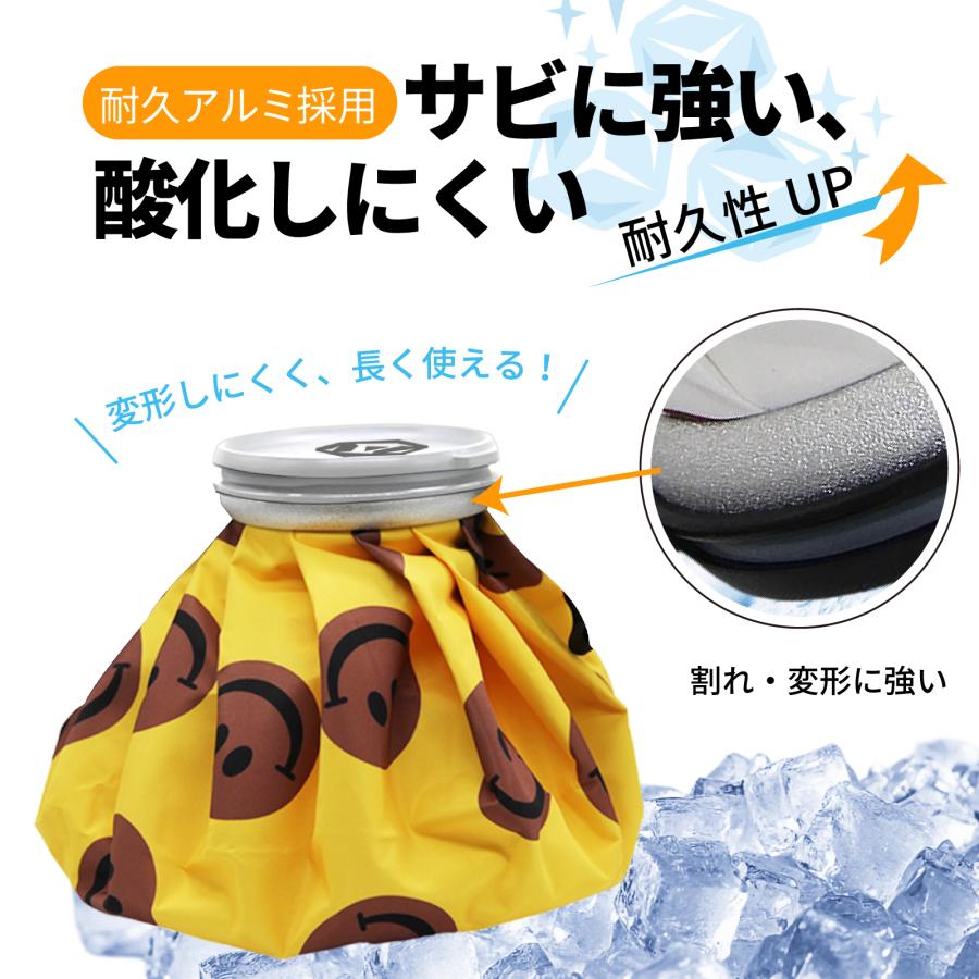 ゴルフ 氷のう 野球 アイスパック ベルト スポーツ ひんやり 氷嚢 スマイル クール 冷却 熱中症対策 結露防止 加工 容量 1.2L : ニッケイゴルフ - 通販 - Yahoo!ショッピング