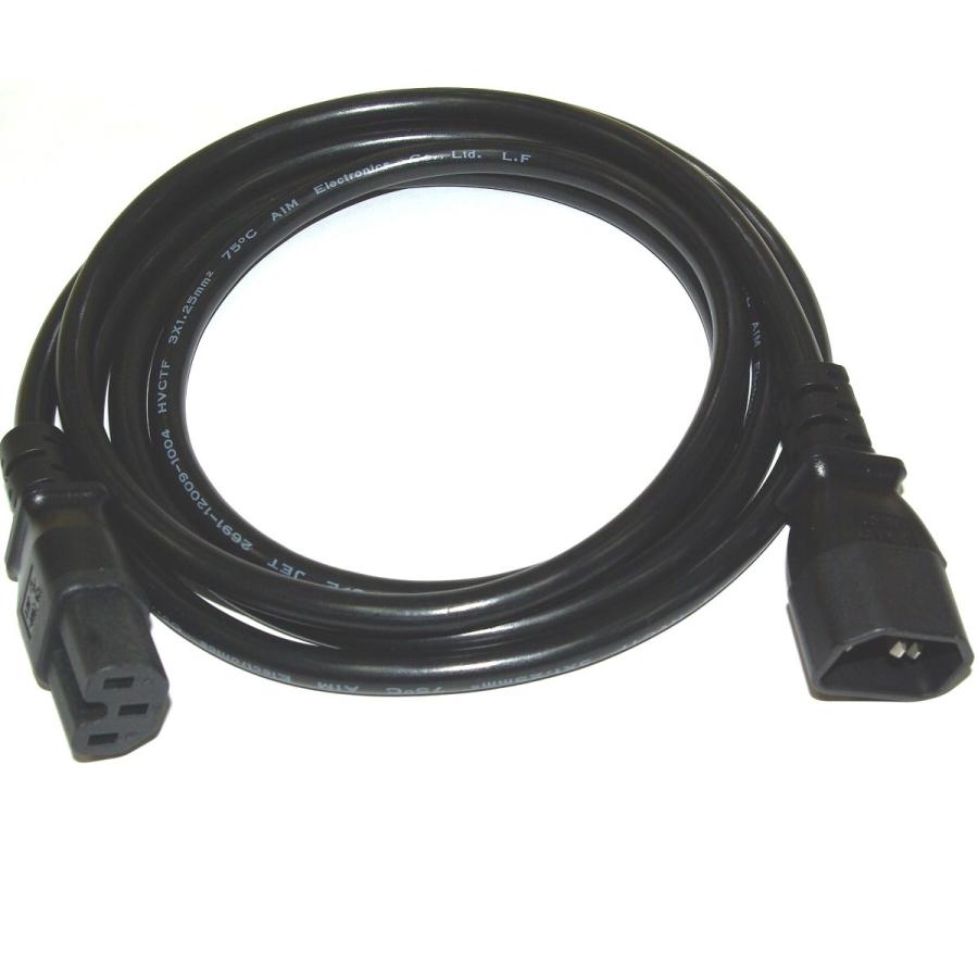 C15 C14 2m IEC規格延長変換 電源コード サーバー用C15プラグ付き : 秋葉原の九州電気ヤフー店 - 通販 - Yahoo!ショッピング