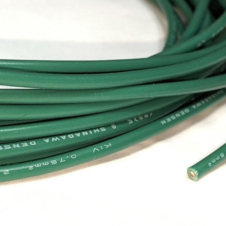 KIV 0.75SQ 緑色【1m 切断販売】600V定格PSE 電源用シングルコード : 秋葉原の九州電気ヤフー店 - 通販 - Yahoo!ショッピング