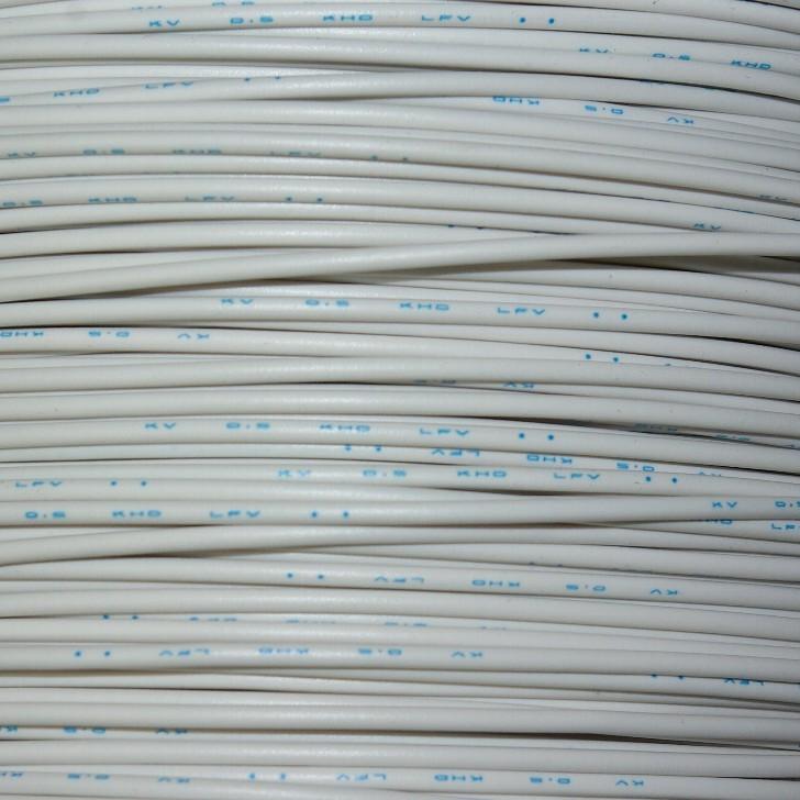 白色 1m 切断販売 KV 0.5SQ 電子・通信機器配線用 ビニル電線 KHD 20心撚り0.18 : 秋葉原の九州電気ヤフー店 - 通販 - Yahoo!ショッピング
