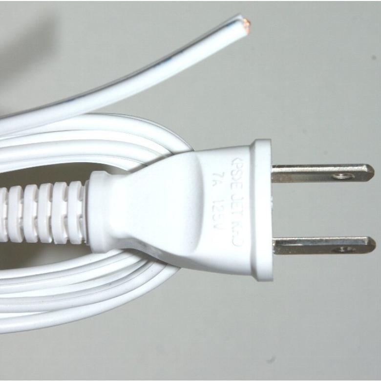 ACプラグ付き2mコード0.75SQ VFF 白色 【10本セット】 : 秋葉原の九州電気ヤフー店 - 通販 - Yahoo!ショッピング