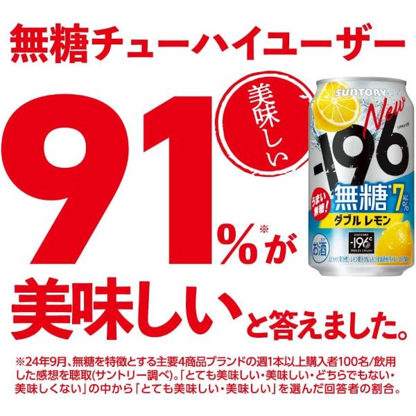 ー196 サントリー −196無糖〈ダブルグレープフルーツ〉ALC.7% 350ml缶1ケース (24本入) : 九州酒問屋 - 通販 - Yahoo!ショッピング