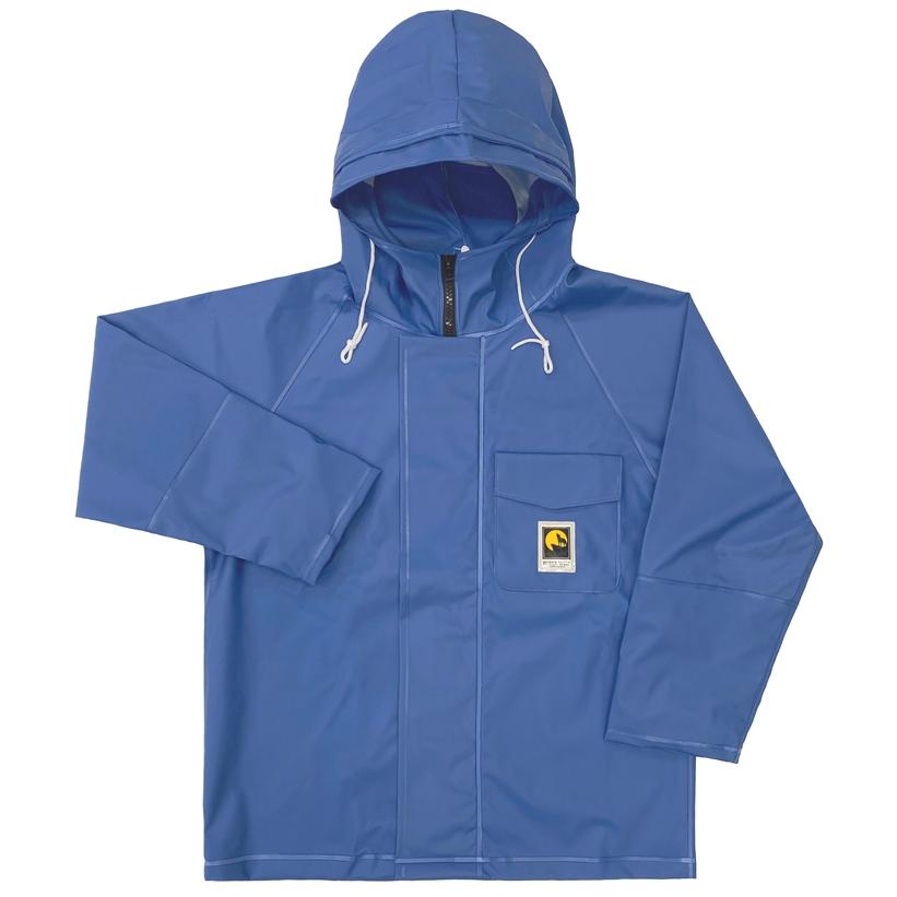 弘進ゴム MR-3710 マリンパーカー ブルー（上衣のみ) 水産用合羽レインウェア 弘進ゴム(上下別売り) S-4L : ショップ球太 Yahoo!店 - 通販 - Yahoo!ショッピング