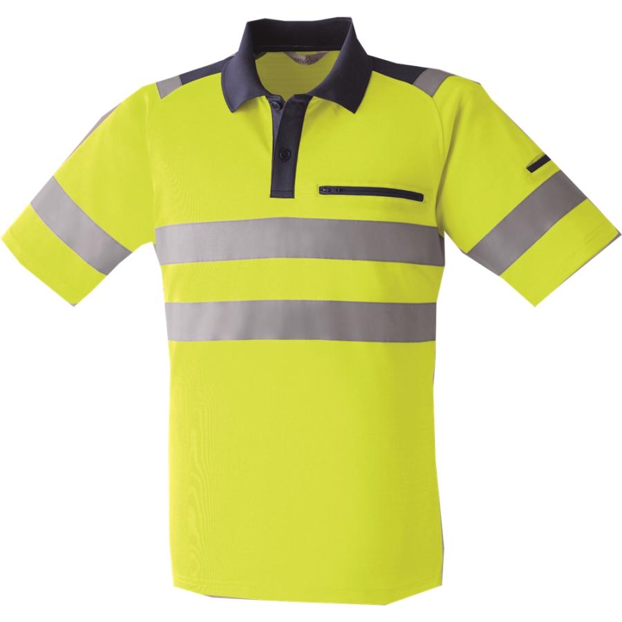 Asahicho ASAHICHO 高視認半袖ポロシャツ E784 蛍光イエロー (高視認タイプ)CLASS 2認定 ストレッチ S-6L : ショップ球太 Yahoo!店 - 通販 ...