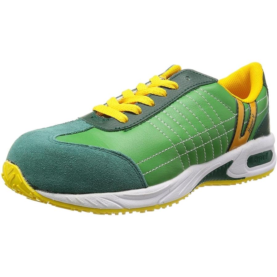 日進ゴム ハイパーV HyperV #206 グリーン JSAA-B規格対応 安全スニーカー24.5cm-29cm 軽量（樹脂先芯入り） : ショップ球太 Yahoo!店 - 通販 ...