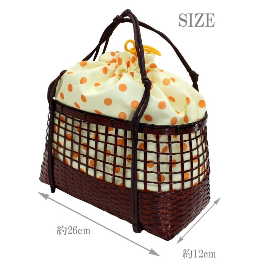 浴衣 かごバッグ ドット カゴ巾着 キュート レディース 女性 籠きんちゃく 夏祭り 花火女性 天然素材N0646 :0646:きもの和ネット ...