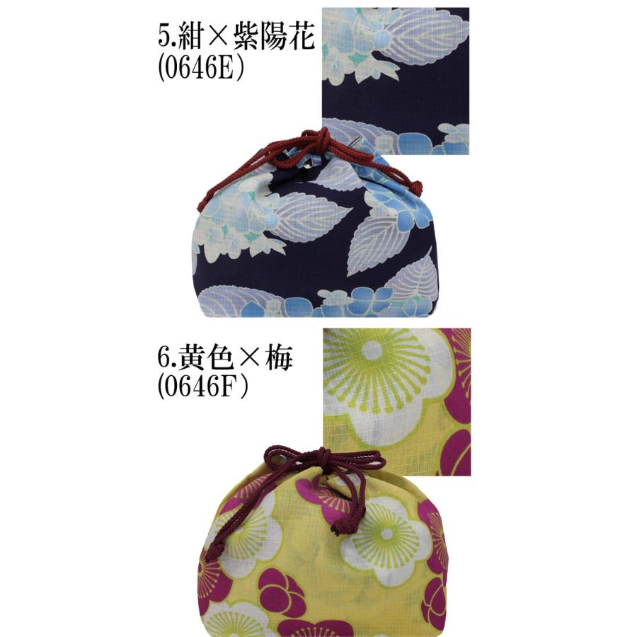 巾着 巾着袋 レディース ガールズ 女性 女の子 きんちゃく バッグ 浴衣 ゆかた 和柄 花柄 夏祭り 花火大会 キュートN0646 ...
